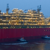 Prelude FLNG Leaves Shipyard