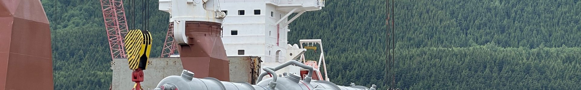 First major components arrive at LNG Canada site